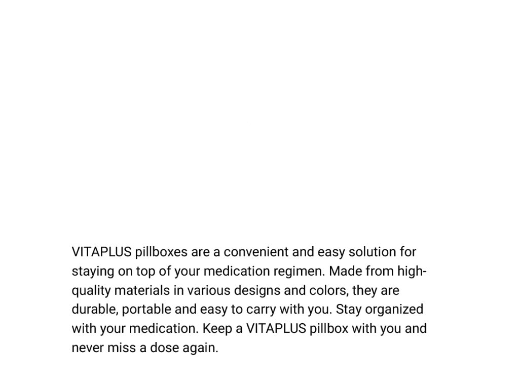 Vitaplus – Pillbox Range – VitaPlus